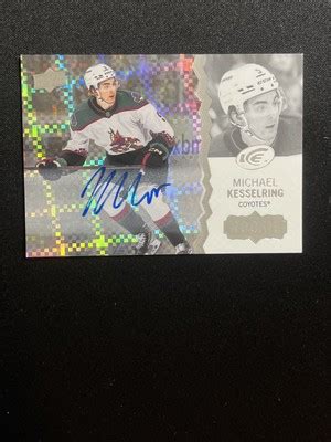23 24 Ud Ice Hockey Rookie Auto 148 Michael Kesselring Buffalo Sabres Ebay
