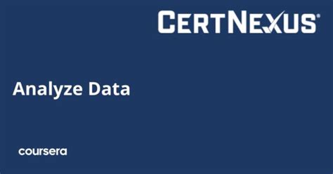 Analyze Data Coursya