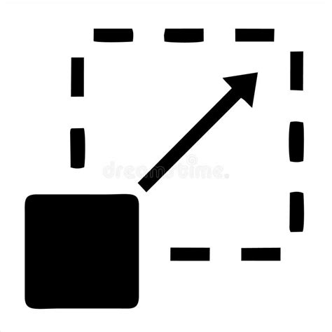 Resize Icon Isolated On White Background From Arrows Collection Stock Vector Illustration Of