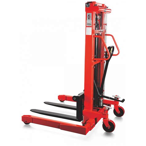 2200 Lb Capacity Noblelift Manual Straddle Stacker Crane Depot