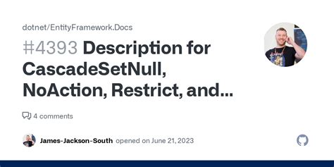 description for cascadesetnull noaction restrict and setnull deletebehavior enum entries are