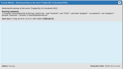 Postgresql Pgadmin4 Command Keep Running And Process Watcher Wont Go Away Stack Overflow