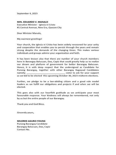 Letter Manalo Pdf