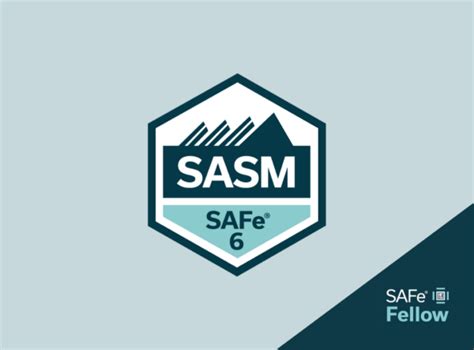 Safe Advanced Scrum Master Training Sasm With Sasm Certification