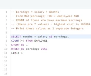 Hackerrank SQL Aggregate Top Earners Solution YourDigitalAid