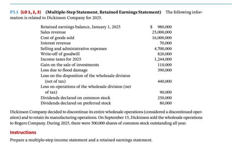 Solved P31 Lo 1 2 3 Multiple Step Statement Retained