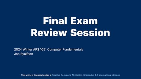 Final Exam Review Session Introductory C Programming For Ece At University Of Toronto Youtube