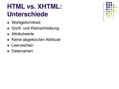 Ppt Vortrag Html Xhtml Dhtml Powerpoint Presentation Free Download Id4847485
