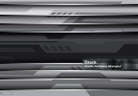 회색 금속 미래 스타일 기술 디자인 현대 배경 벡터 일러스트 레이 션에 추상 검은 배너 0명에 대한 스톡 벡터 아트 및 기타 이미지 0명 강철 개념 Istock