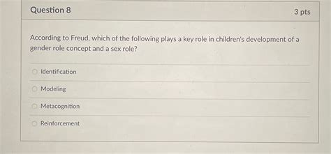 Solved Question 83 ﻿ptsaccording To Freud Which Of The
