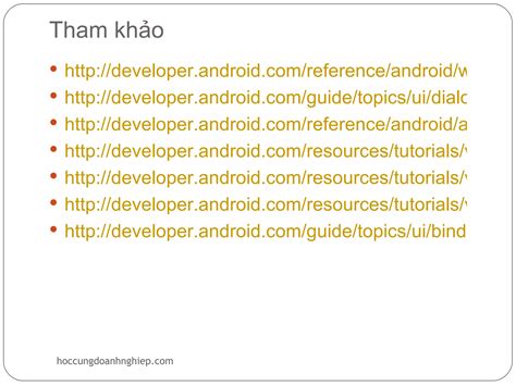 Bài 7 Toast Dialog Listview And Binding Ppt