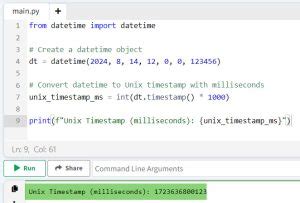 How To Convert Datetime To Unix Timestamp In Python