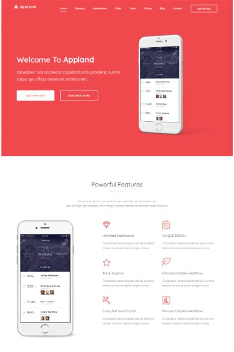 Appland Creative App Landing Multipage HTML5 Template Web Design Minimal Web Design