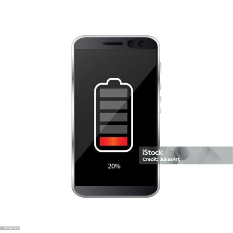 벡터 일러스트입니다 배터리 충전 상태 표시기 아이콘입니다 충전 휴대 전화의 배터리의 다른 수준으로 설정 합니다 0명에 대한 스톡 벡터 아트 및 기타 이미지 Istock