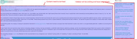 Javascript Jquery — Fixed Content With Scrolling Sidebar Stack Overflow