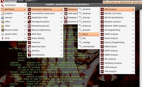 Subdomain Enumeration With Fierce Tool Backtrack 5 R3 ~ Computer Korner