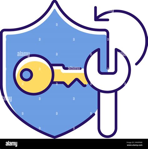 Password Cracking Rgb Color Icon Stock Vector Image And Art Alamy