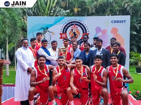 Jainuniversity Basketball Champion Winners Coach Dedication