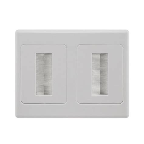 Pro2 Dual Brush Wall Plate Plates On Wall Dual Brush Outlet Covers
