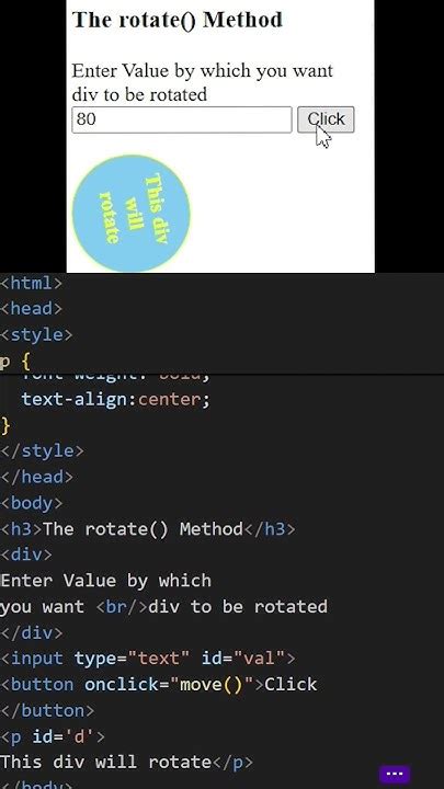 Rotate Coding Javascript Youtube