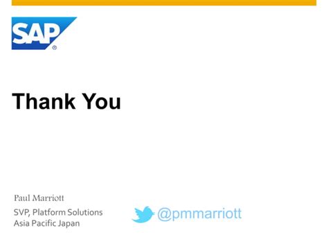 SAP Database Platform ASE IoT Roadmap PPTX