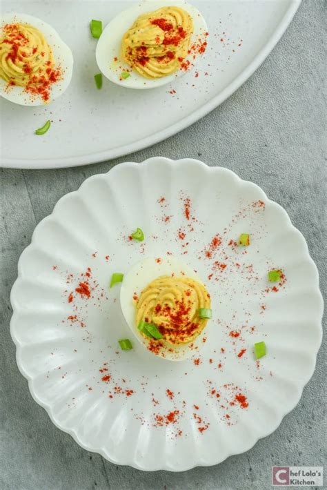 Bright Punchy Dijon Deviled Eggs Chef Lolas Kitchen