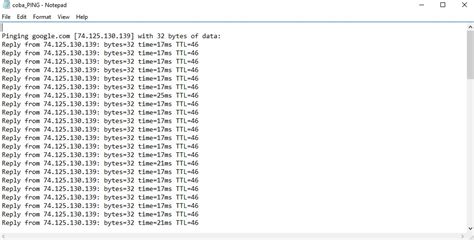 Saving Test Results Command Prompt Ping To Notepad