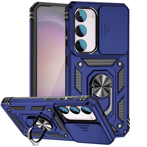 Dteck For Samsung Galaxy S23 Fe Case With Sliding Camera Lens Protector