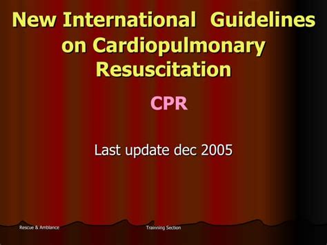 New Guidelines On Cpr Ppt