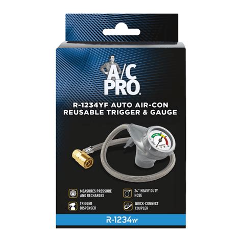 R 1234yf Air Con Reusable Trigger And Gauge Ac Pro®