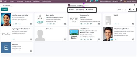 how to configure and create new customers in odoo 16 sales app