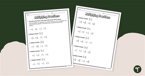 Multiplying Fractions