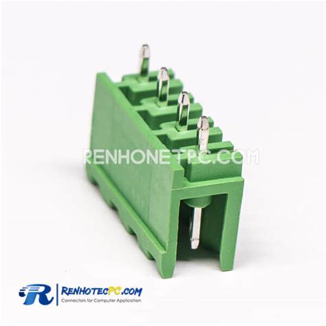 4 Pin Terminal Connector Terminal Block Connector Green Pluggable Type