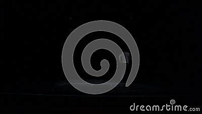 Solo Performance Fragment Ballroom Dancer On Stage In White Shirt Naked Tanned Torso Movement