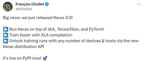 Keras 30正式发布：可用于tensorflow、jax和pytorch 知乎