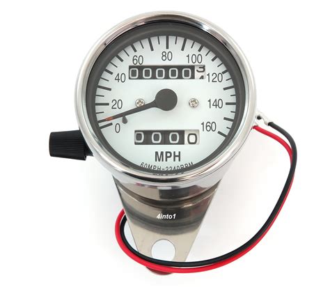 Mini Speedometer W Indicator Lights And Trip Meter 224060 Black Mph