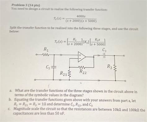 Solved Problem Pts You Need To Design A Circuit To Chegg