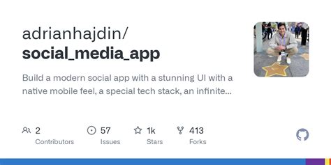 Github Adrianhajdin Social Media App Build A Modern Social App With A Stunning Ui With A