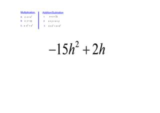 Manipulating Basic Variable Expressions PDF