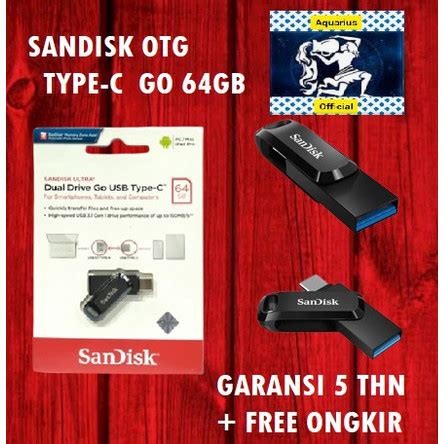 Promo Sandisk Otg Gb Usb Type C Usb Ultra Dual Drive Go Hijau Jakarta Barat Aquarius