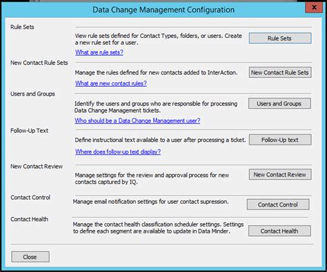 new contact review interaction admin client