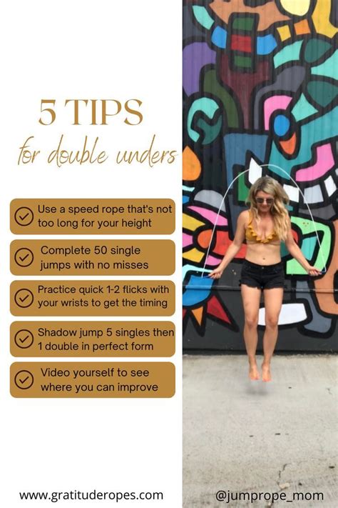 5 Tips To Master Double Unders Jumping Rope Jump Rope Double Unders Speed Rope