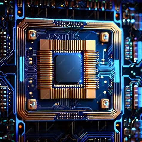 Glowing Circuit Board Complex Cyborg Brain Design Generated By Ai Premium Ai Generated Image