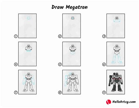 Draw Megatron HelloArtsy