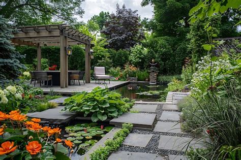 Lush Symmetrical Backyard Garden Designed On Chahar Bagh Principles Serene Persianinspired