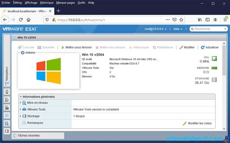 Manage Your Virtual Machines From The Web Client Vmware Host Client On Vmware Esxi 6 7
