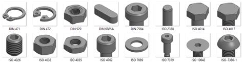 Basic Collection Fastener Library For SOLIDWORKS