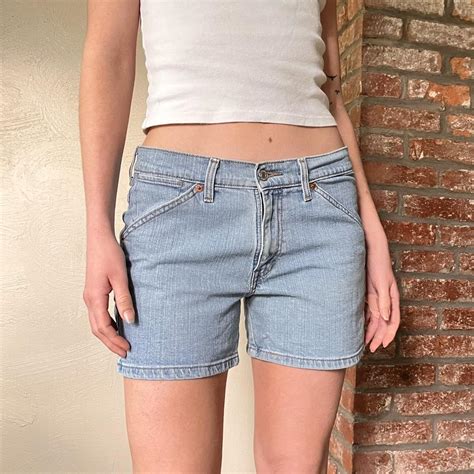 Vintage Y2k Levis Shorts Size Marked Size 10 Fit Depop