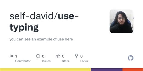 Github Self Daviduse Typing You Can See An Example Of Use Here