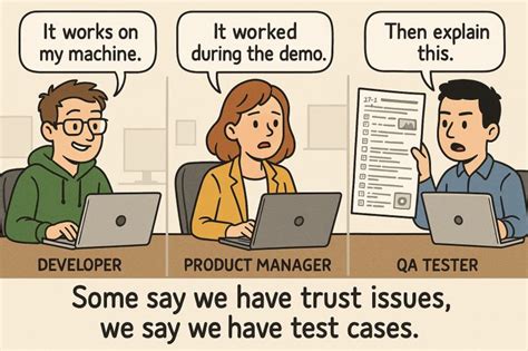 Qa Developer Productmanager Testcase Trust Funny Meme Qatester Mailosaur